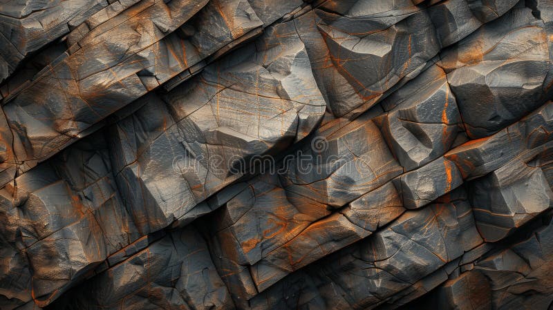 Rocky Cliff Texture Dark Brown Grey Rock Sharp Angles Natural Lighting ...