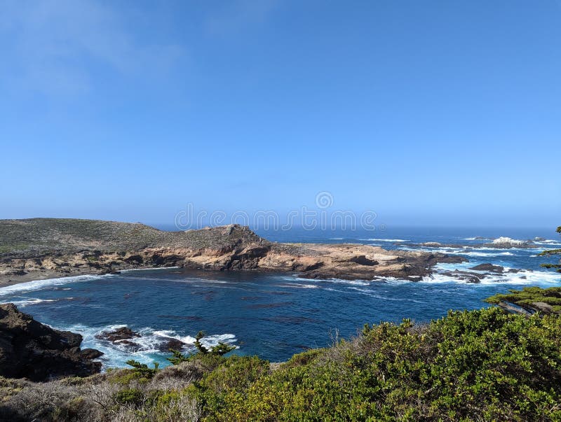 Cliff View on the Beach on a Sunny Day Stock Image - Image of ocean ...
