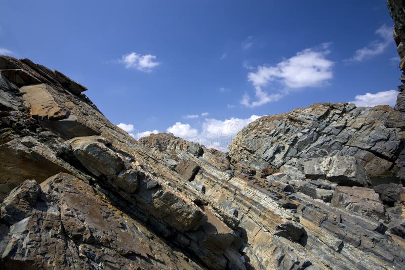 Rocky cliffs stock image. Image of solitude, stone, tilt - 10831905