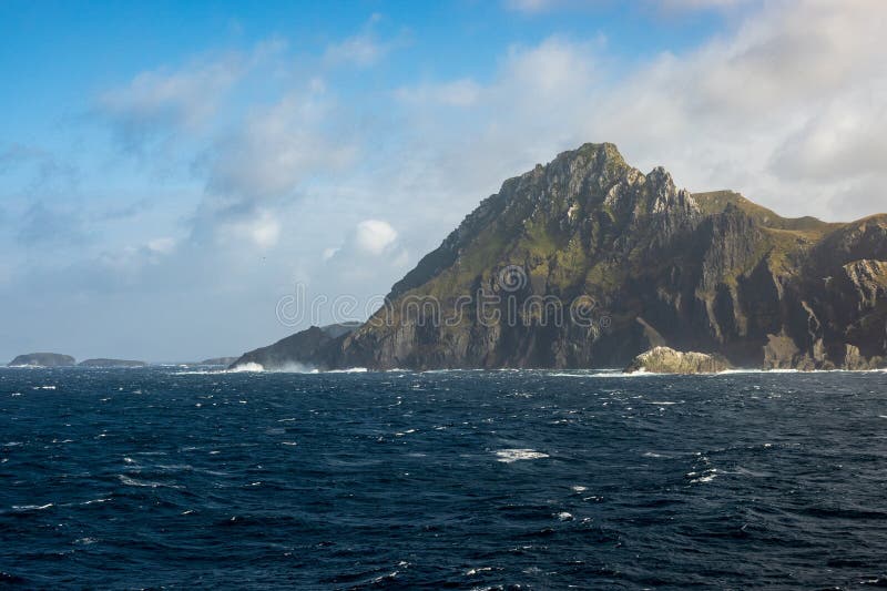 Jagged Cliff Face at Cape Horn on Hornos Island in Chile Stock Image ...