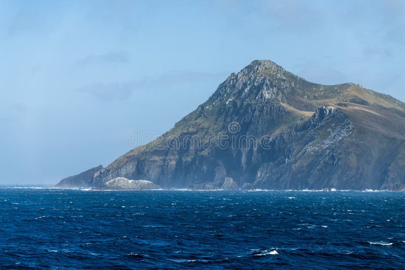 Jagged Cliff Face at Cape Horn on Hornos Island in Chile Stock Image ...