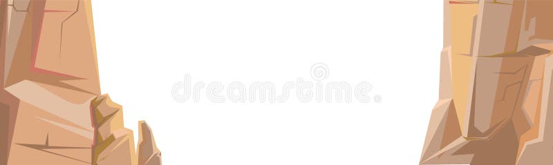 Rocky Cliffs. Peaks of Rocky Mountains. Frame. Stone Landscape ...