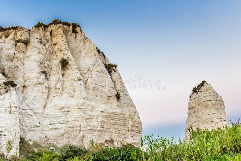 Rocky Cliffs in Vieste in Puglia, Italy Stock Photo - Image of ...