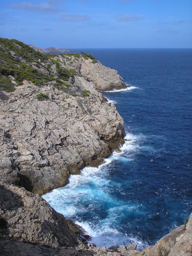 Rocky coast stock image. Image of mediterranean, high - 21774735