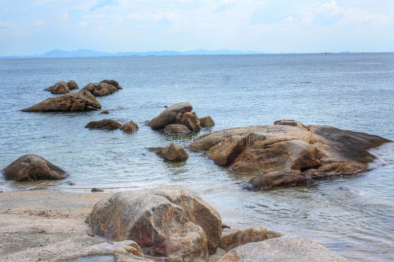 Rocky coast on the beach stock photo. Image of seascape - 35894228