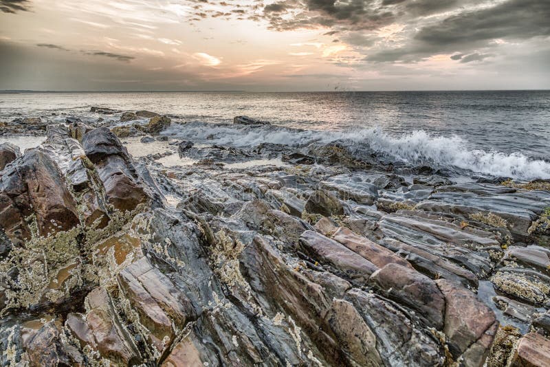 Rocky Coast of Maine stock photo. Image of wells, rocks - 33602670