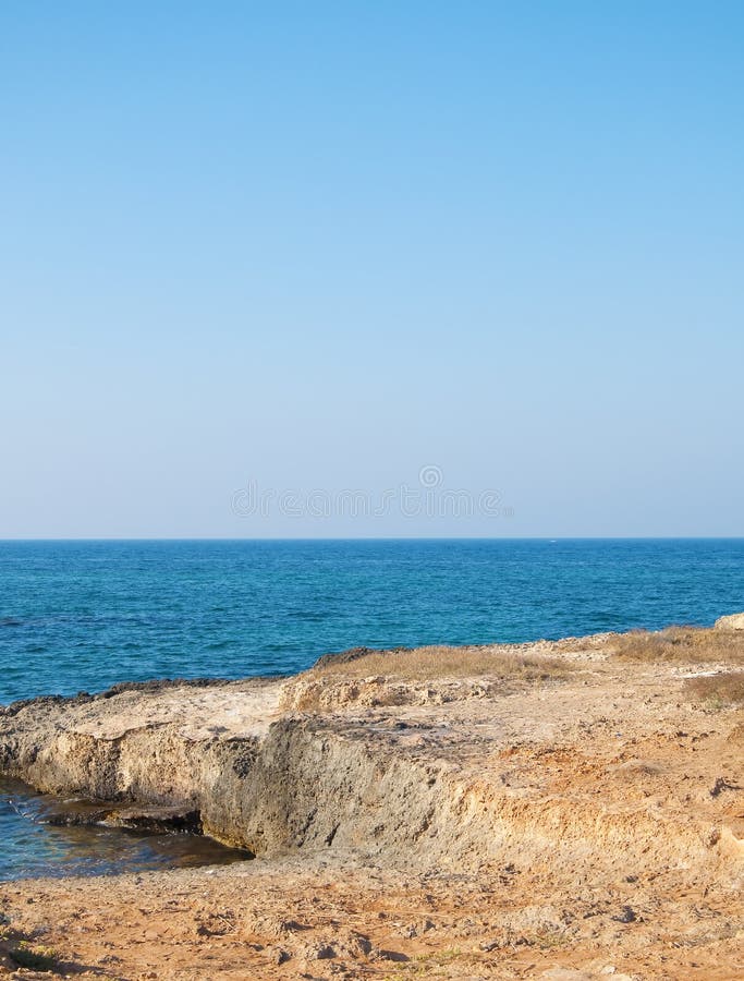 Rocky Coast and Sea of Puglia Stock Photo - Image of play, riverside ...