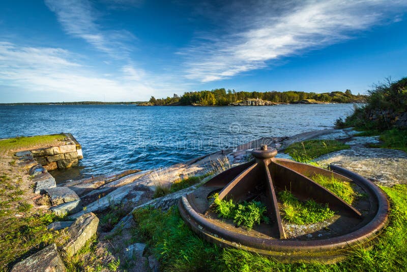 Rocky Coast on Suomenlinna, in Helsinki, Finland. Stock Photo - Image ...