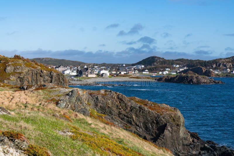 Rocky Coastline Near Twillinggate in Newfoundland Stock Photo - Image ...