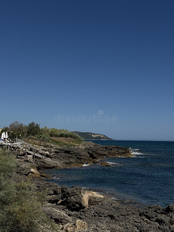 Coast View Next To the Ocean Stock Photo - Image of clear, cliffs ...