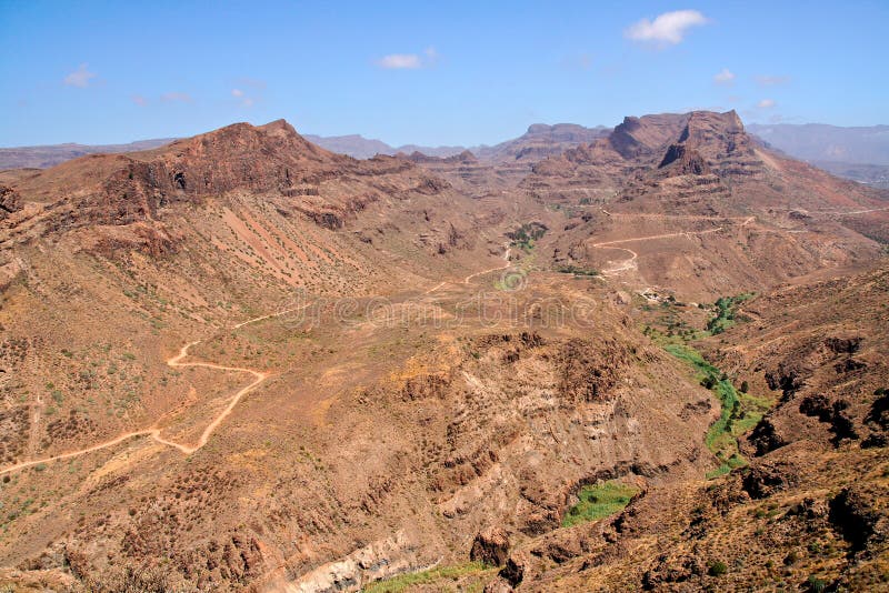 Rocky Desert in Gran Canaria, Canary Islands Stock Image - Image of ...