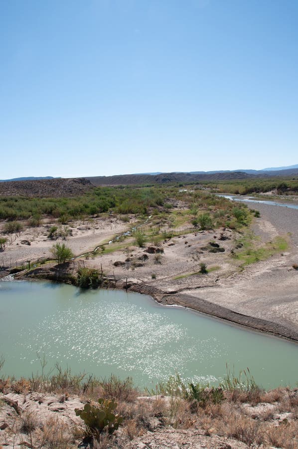 Big Bend National Park - Rio Grand River at Mexico and USA Border Near ...