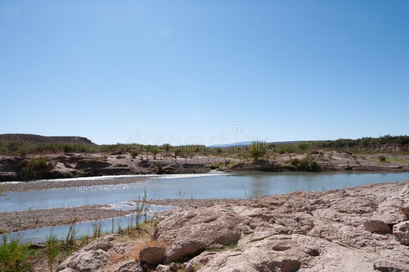 Big Bend National Park - Rio Grand River at Mexico and USA Border in ...