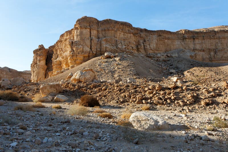 Rocky Desert Landscape at Sunset Stock Image - Image of rocks, east ...