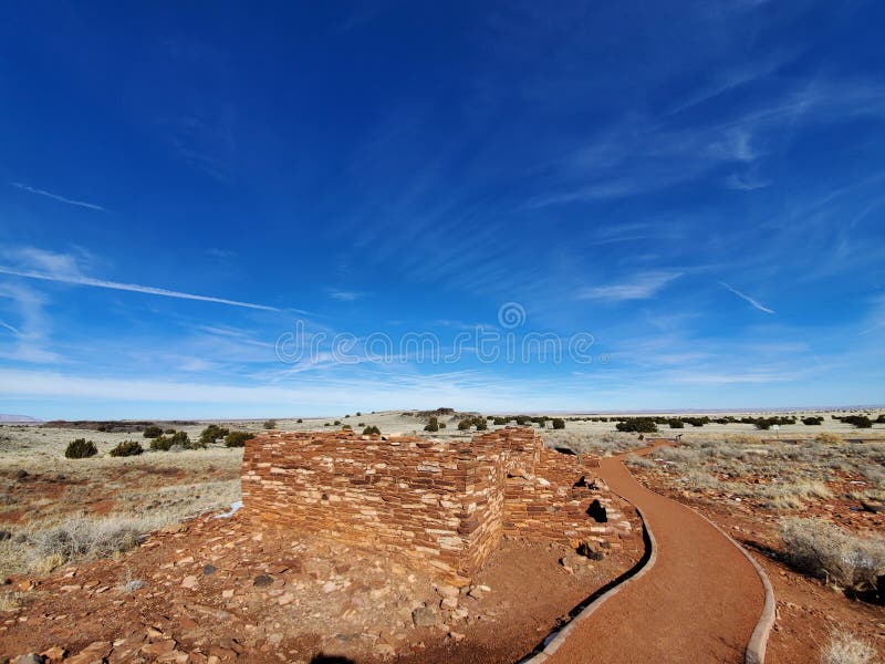 Rocky Desert Landscape Under a Clear Blue Sky Stock Image - Image of ...