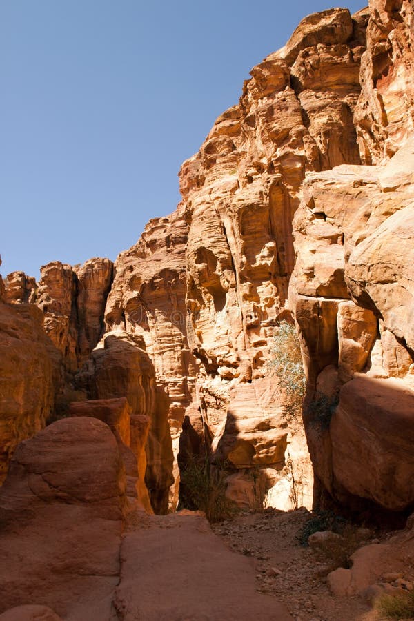 Desert of Wadi Rum stock image. Image of orange, hill - 22972889
