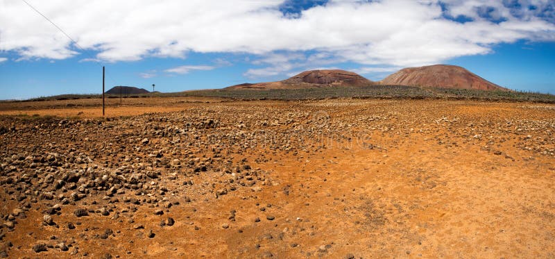 Rocky and dry plain stock image. Image of empty, summer - 79032793