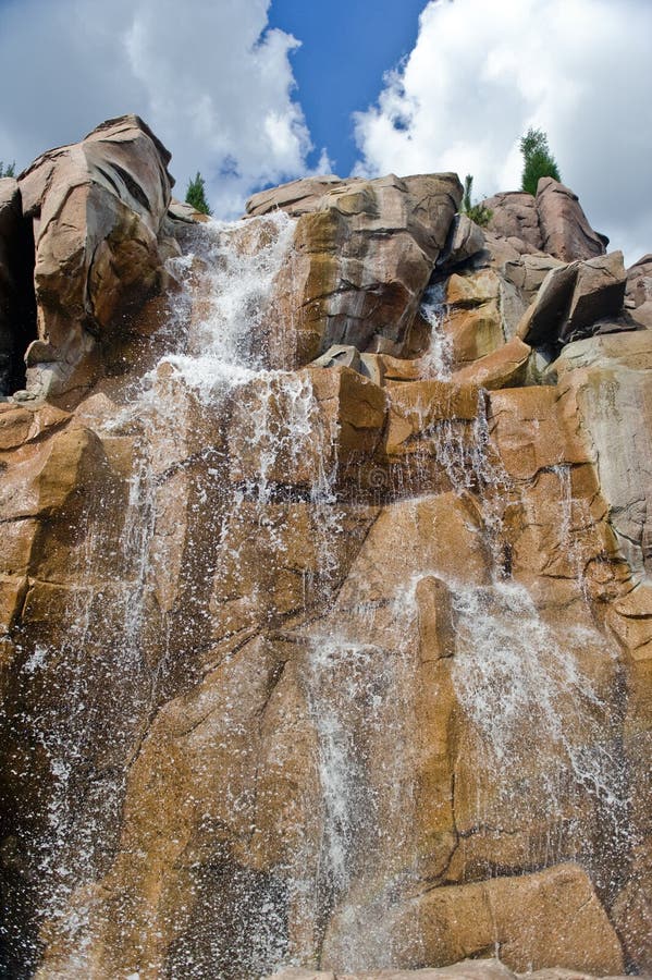 Rocky waterfall stock photo. Image of hillside, scenery - 11846820