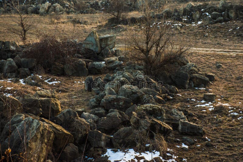 Rocky field stock photo. Image of rocky, warm, quarry - 84132570