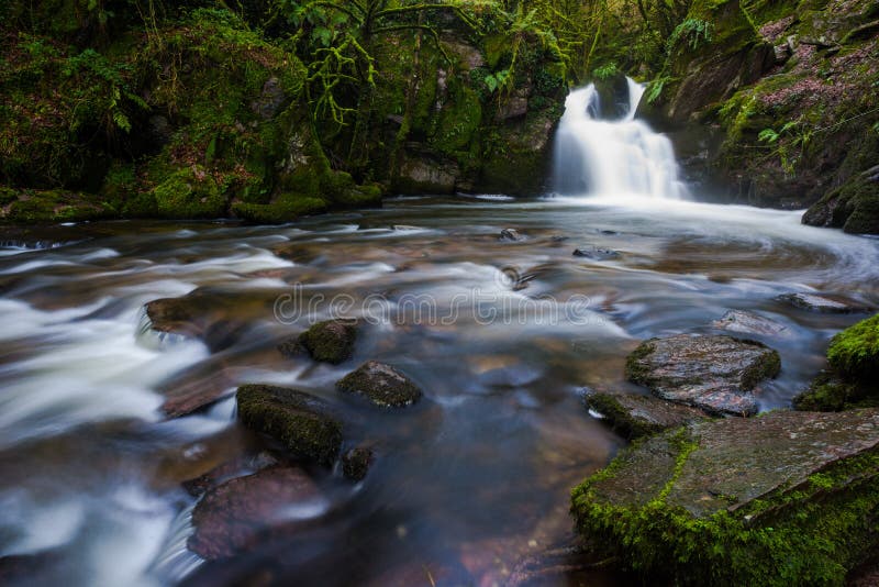 Waterfall on the Stream Le Torrent or Le Torrentfall Cascade Du Torrent ...