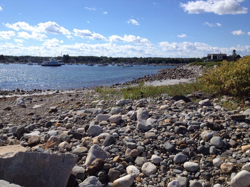 Rocky harbor shore stock photo. Image of rocky, water - 44782944