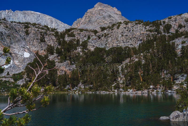 Rocky Hills at the Lake in Inyo National Forest Stock Photo - Image of ...