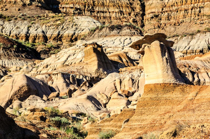 A Rocky Hillside with a Large Rock Formation in the Middle Stock Image ...