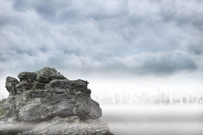 Rocky landscape stock illustration. Illustration of rock - 37370998