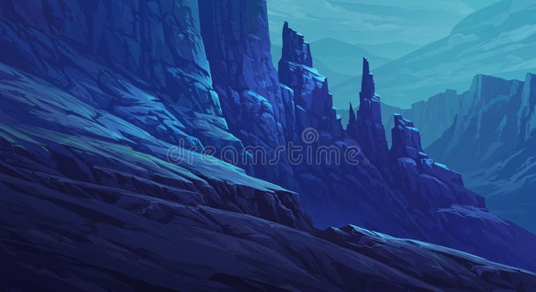 Sharp Angular Cliffs Stock Illustrations – 66 Sharp Angular Cliffs ...