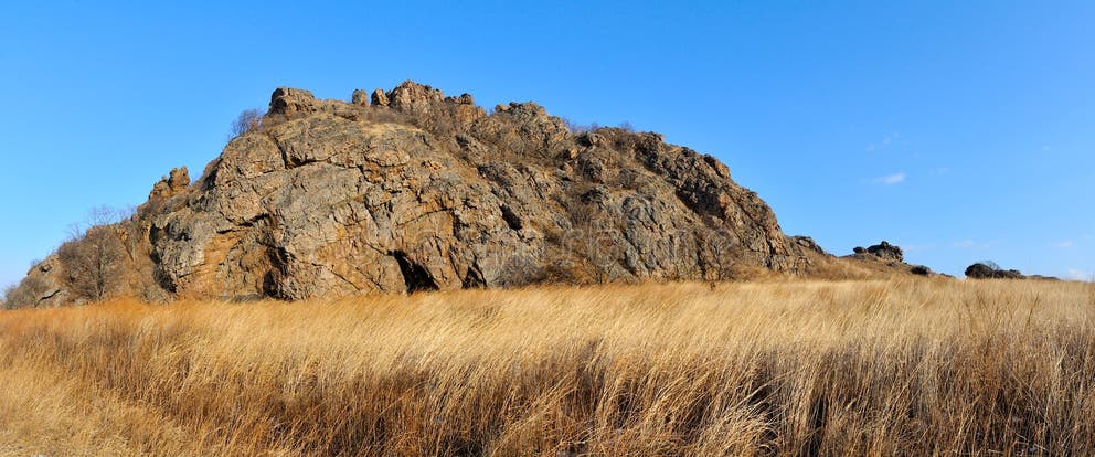 Rocky ledge. stock image. Image of mountain, ledge, fall - 18808833