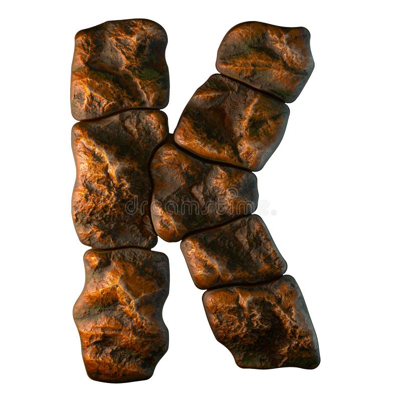 Stone Font Letter K Stock Illustrations – 281 Stone Font Letter K Stock ...