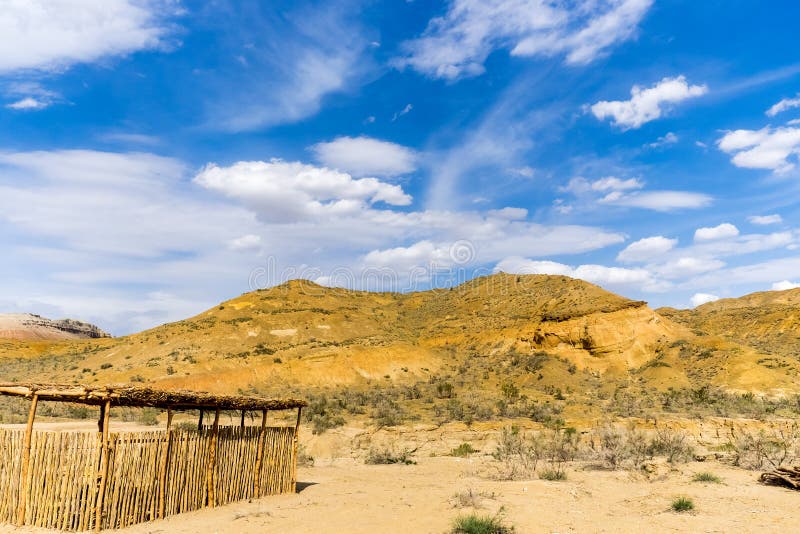 Rocky Mountain in the Desert Stock Photo - Image of formation, peak ...