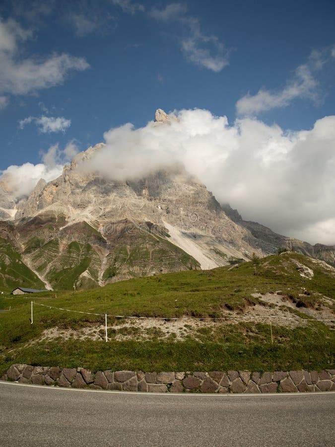 Rocky Mountain Ridge: Clouds and Blue Sky Stock Photo - Image of travel ...