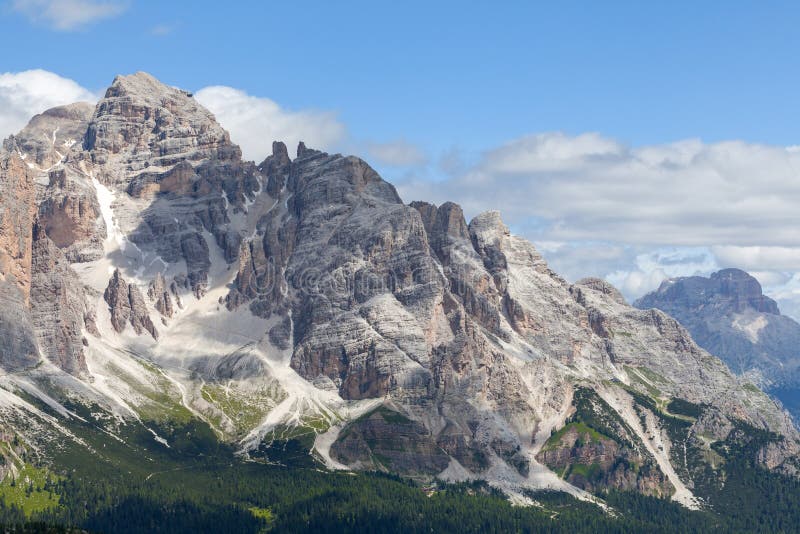 Rocky Mountain Scenery, Dolomites, Italy Stock Image - Image of piles ...