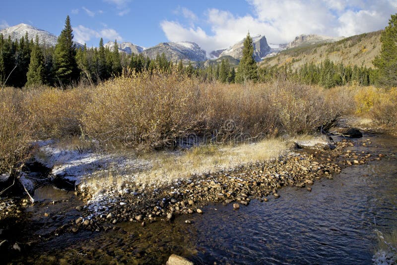 Rocky Mountain Stream in Fall Stock Image - Image of nature, beautiful ...