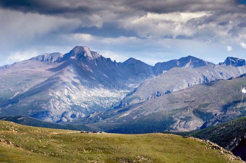 Rocky Mountains Above Timber Line Stock Photo - Image of rocks ...