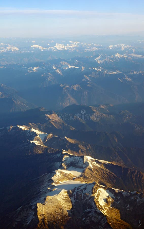 Rocky Mountains Aerial View Fotografia Stock - Immagine di nord ...