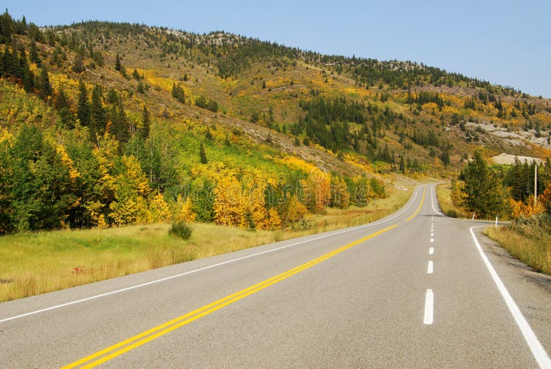 Fall highway stock image. Image of curve, driving, drive - 2169255