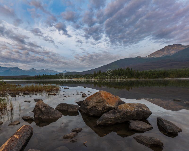 Rocky Mountains Lake stock image. Image of mountains - 211028247