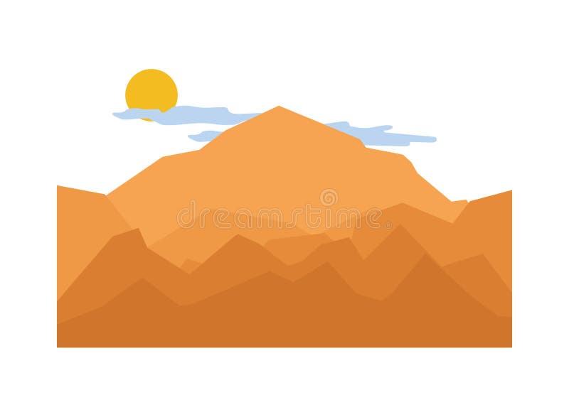 Rocky Mountains Landscape Design Stock Vector - Illustration of peak ...