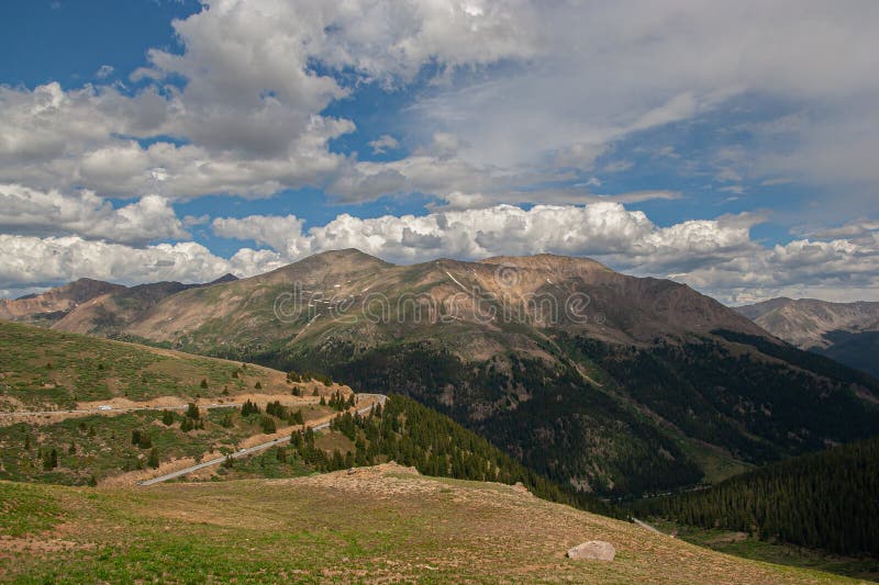 Independence Pass and Continental Divide (Rocky Mountains) Stock Image ...