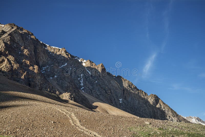 Rocky mountains slope view stock photo. Image of landscape - 47395844