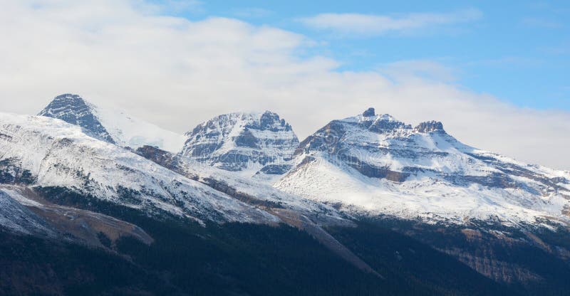 Rocky mountains in Snow stock photo. Image of backcountry - 162371940