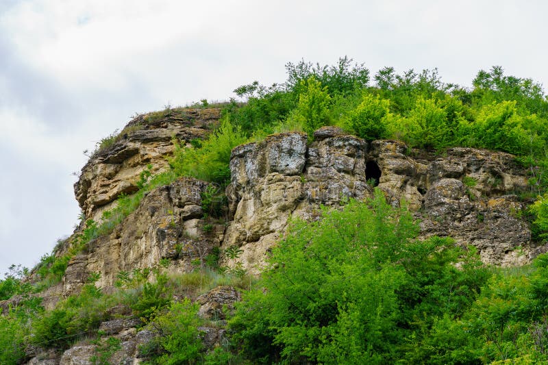 Rocky Nature. Background with Selective Focus and Copy Space Stock ...