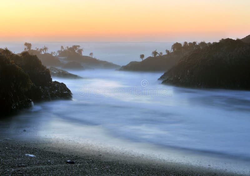 Rocky Ocean Beach Sea Shore Stock Image - Image of peaceful, planet ...