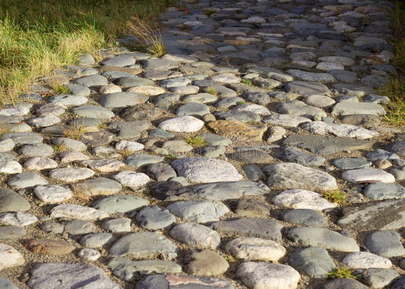 Rocky Path in the Forest. Big Rocks on the Forest Road. Stock Photo ...