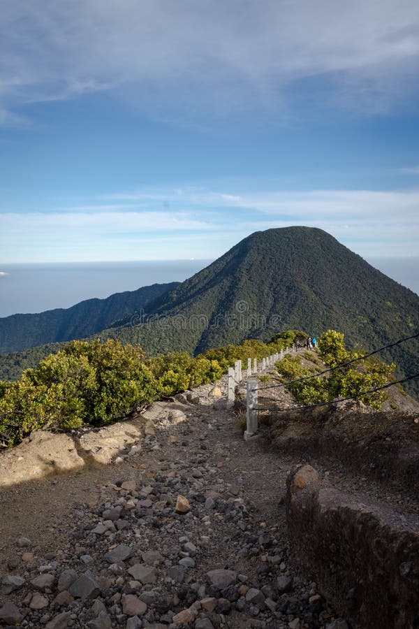 Summit of mt.gede stock photo. Image of summit, mtgede - 129415798