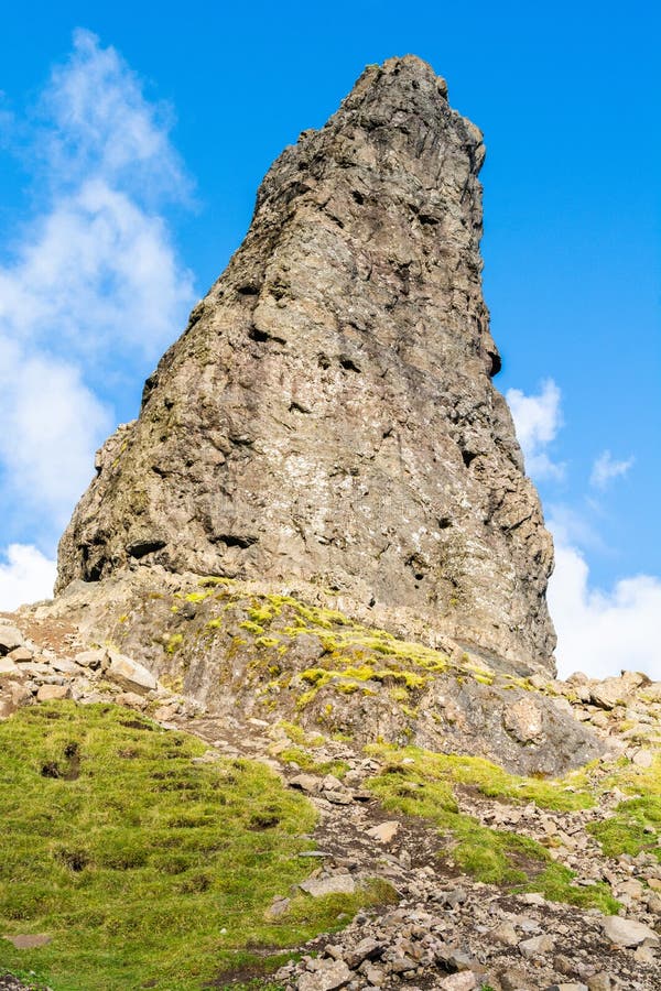 Rocky Pinnacle of the Old Man of Storr Cliffs in the Isle of Skye in ...