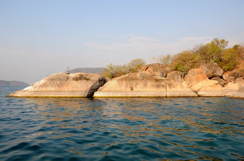 Rock Formations at Lake Malawi Stock Image - Image of coast, hemisphere ...