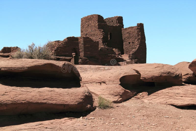 Rocky Pueblo stock image. Image of desert, pueblo, sandy - 26107511